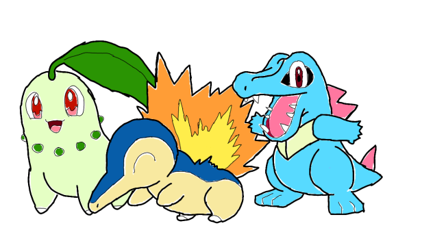 Gen 2 Starter Squad - ibisPaint