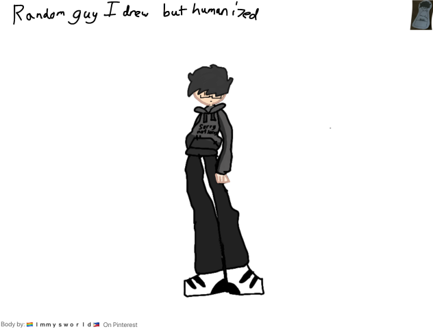 Just a random guy i drew. But humanized - ibisPaint