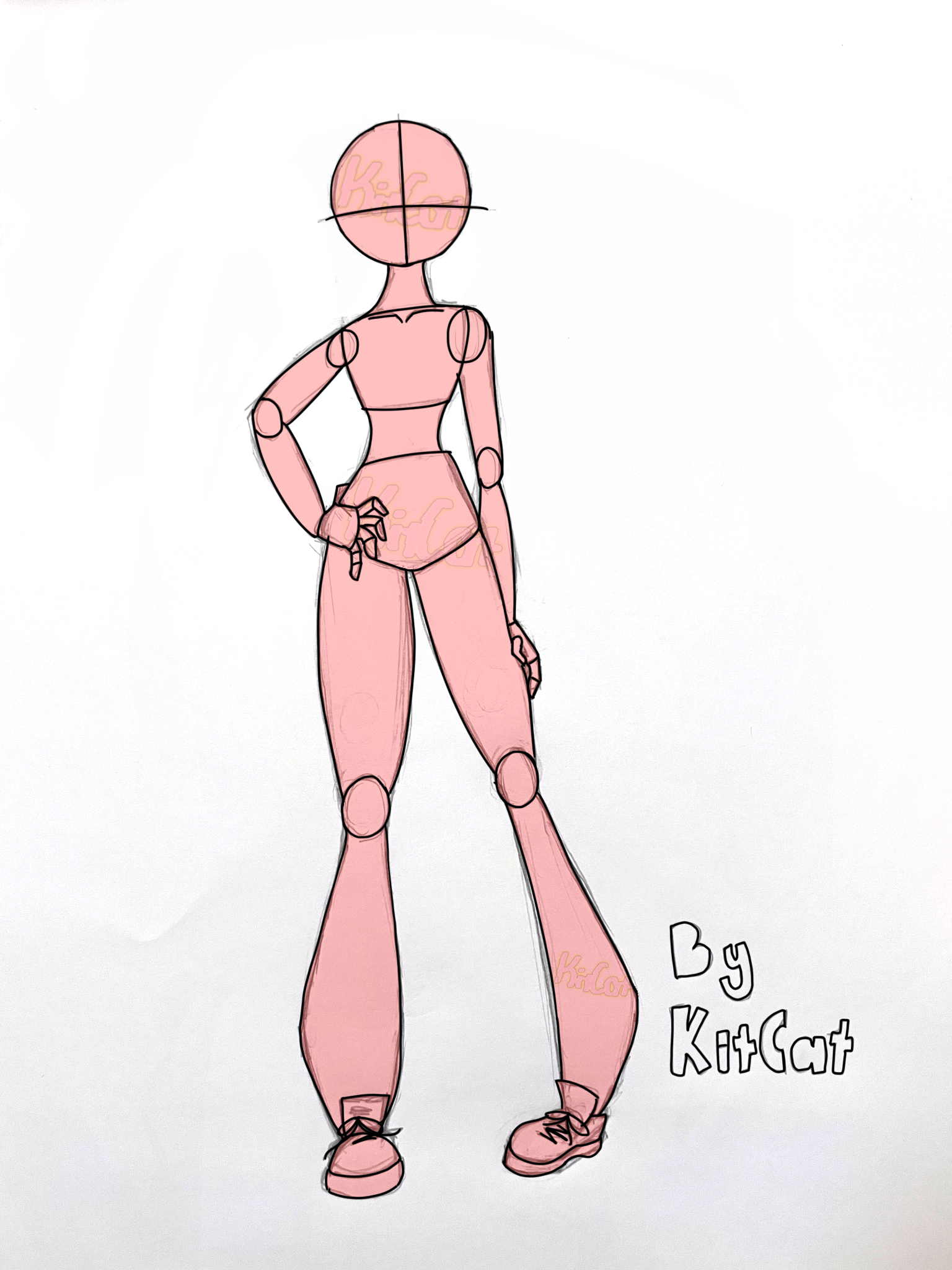 Body base hand on hip pose - ibisPaint