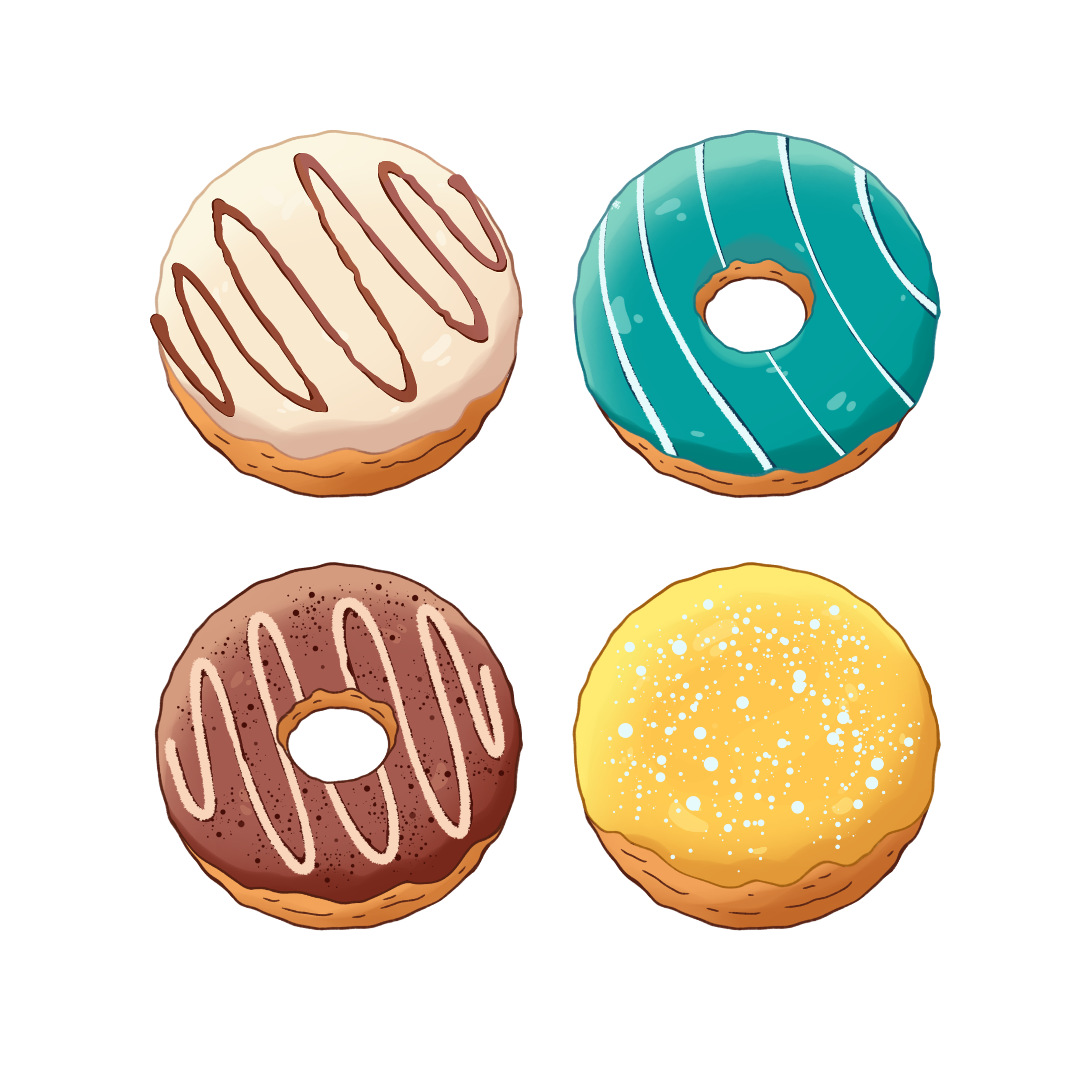 Donut Set 2 - ibisPaint