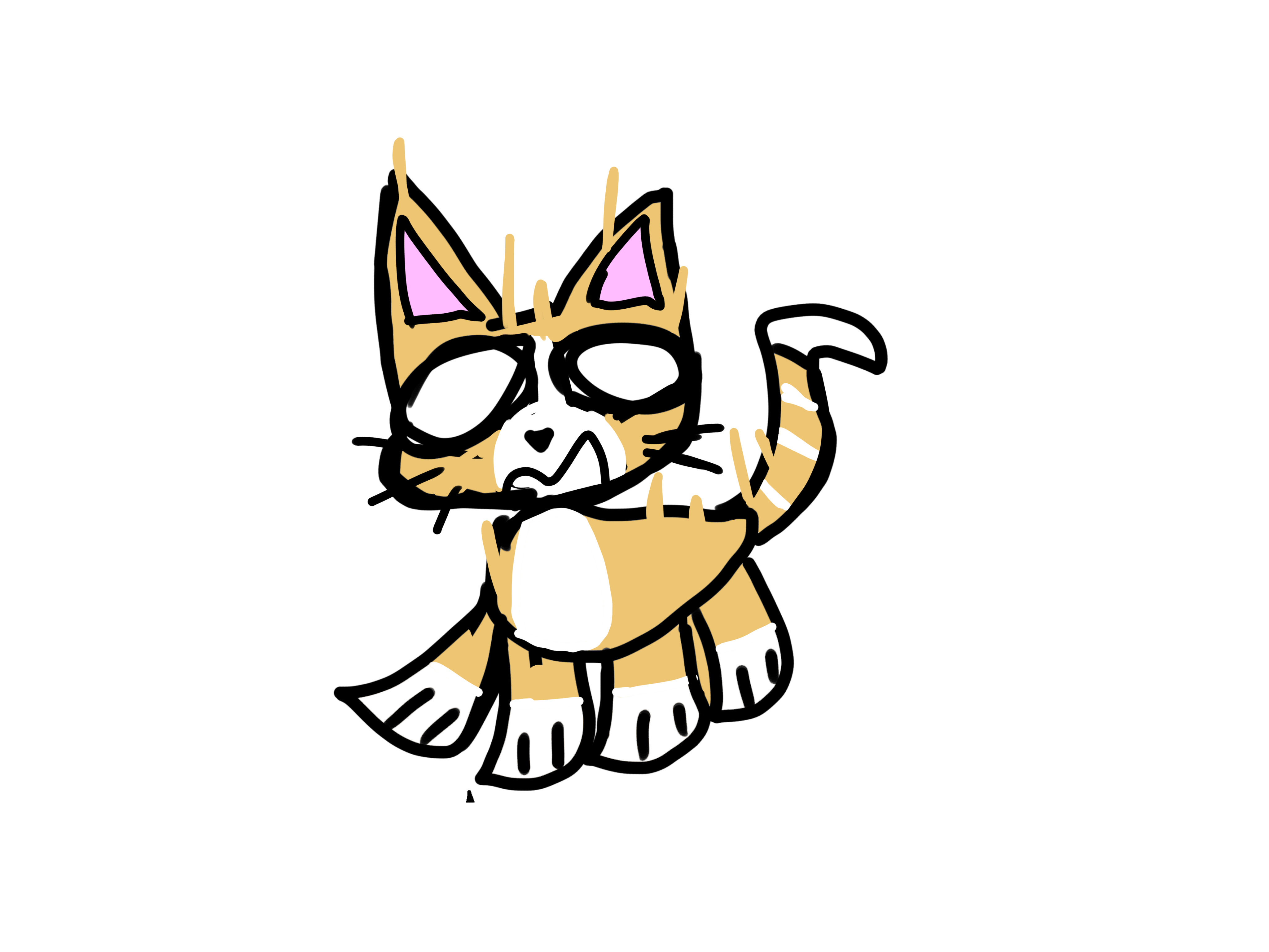 Such a scaredy cat (video tut) - ibisPaint