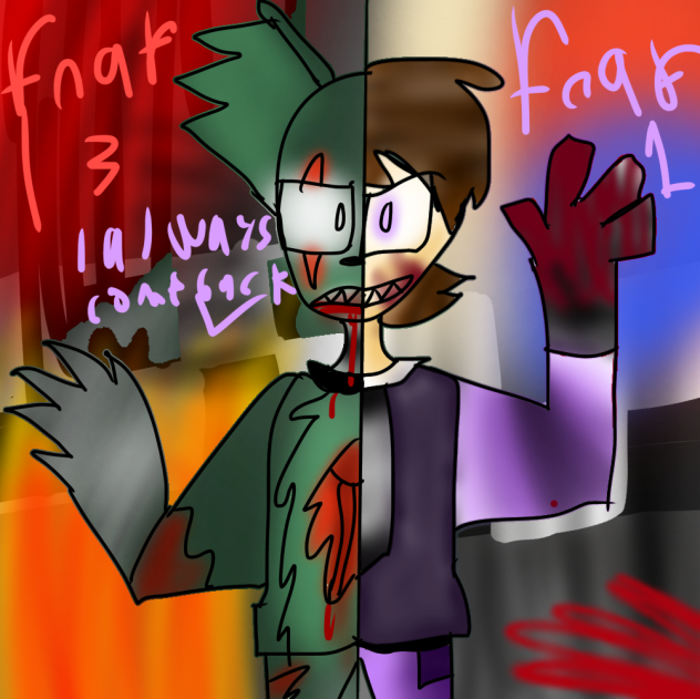 Purple guy and springtrap - ibisPaint