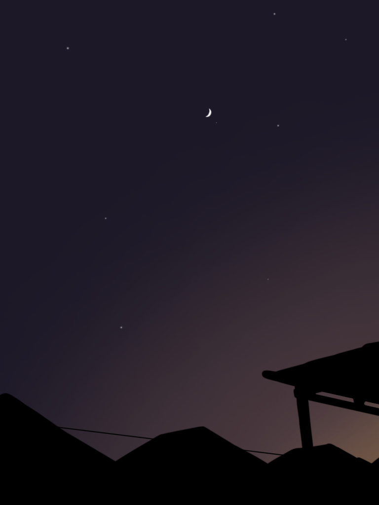 langit malam - ibisPaint