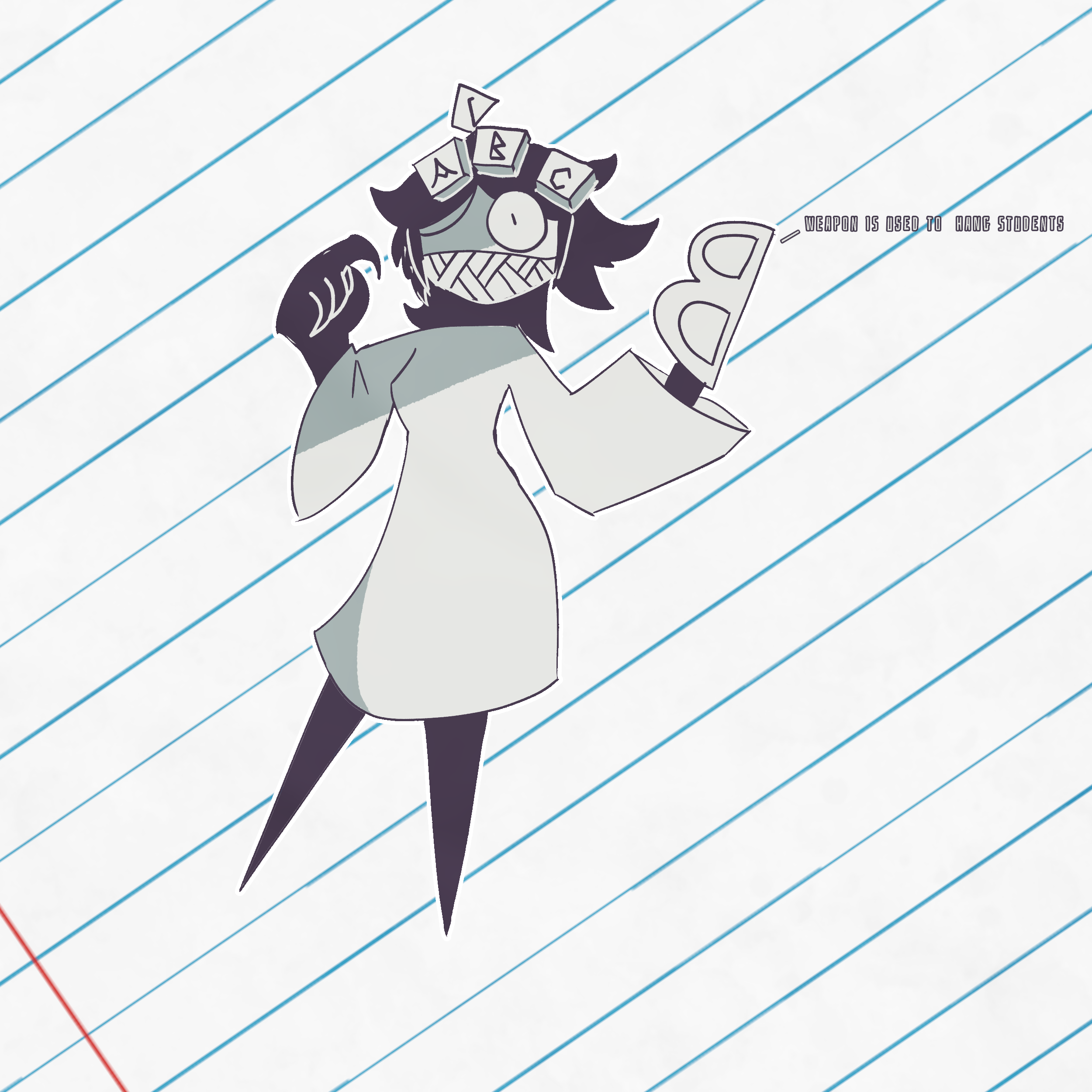 main violent teacher (i failed her class - ibisPaint