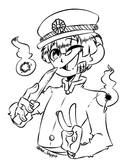 Line art practice ft. Hanako - ibisPaint