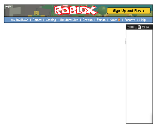 Old Roblox 2006 Clear Page Home Page - ibisPaint
