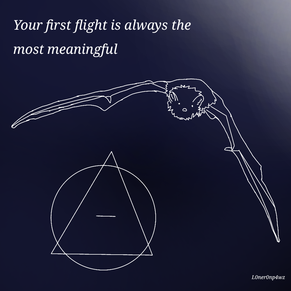 A bats first flight (Bat therians) - ibisPaint