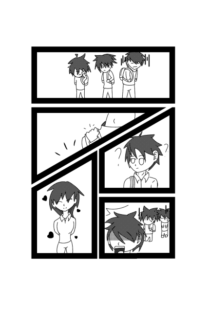 Manga draft page #2 - ibisPaint