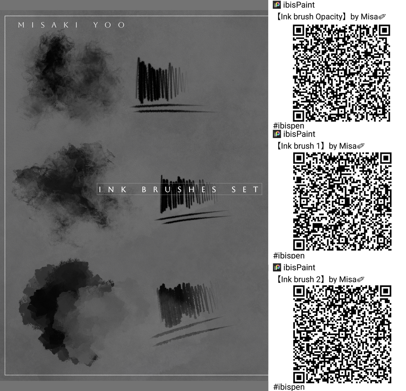 【Ink brushes set】by Misa - ibisPaint