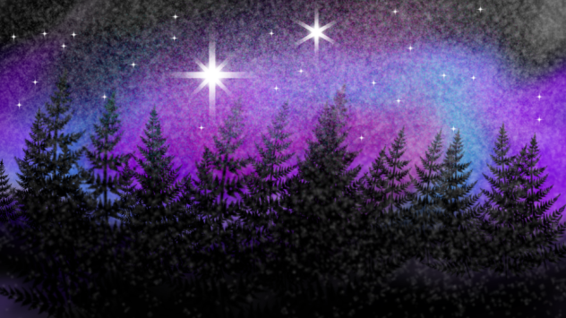 updated my enchanted forest - ibisPaint