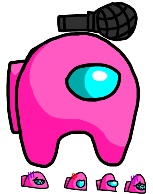 Pink crewmate - ibisPaint