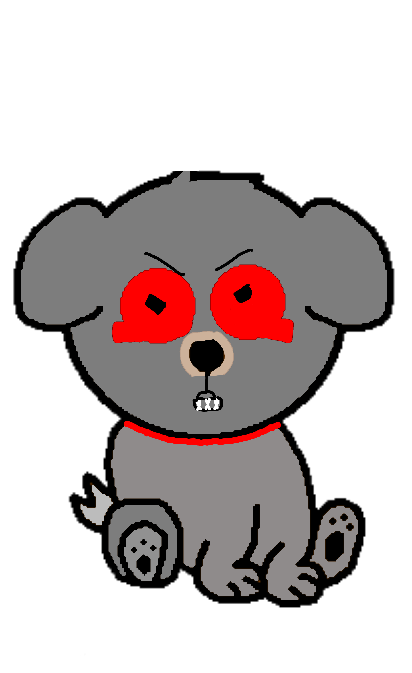 Minecraft wolf (hostile) - ibisPaint