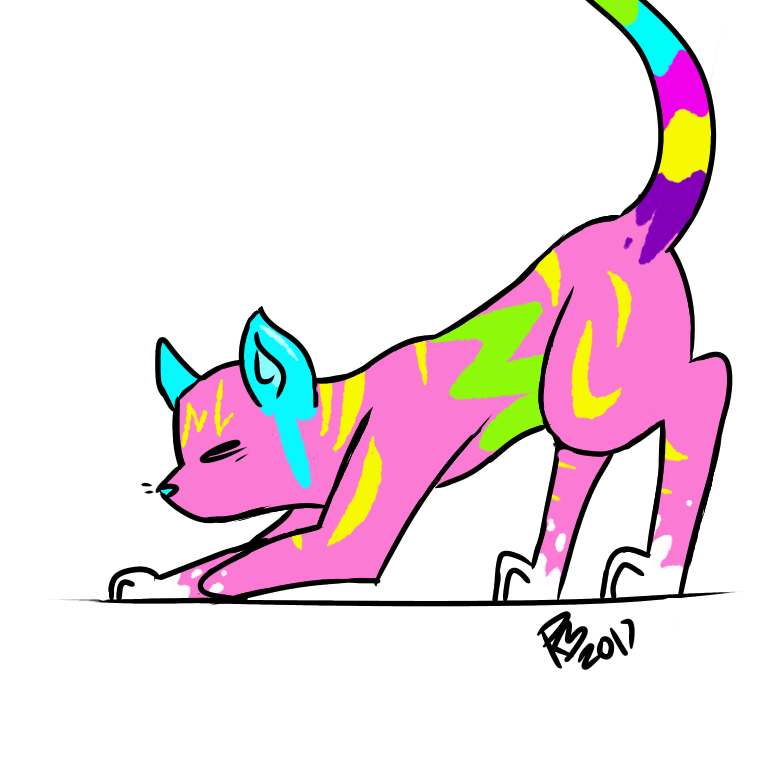 Wild! Piñata cat - ibisPaint