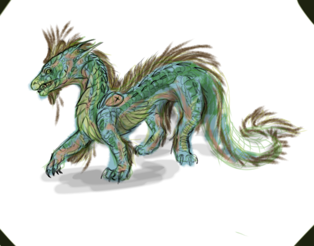 dragon redraw WIP 2 - ibisPaint