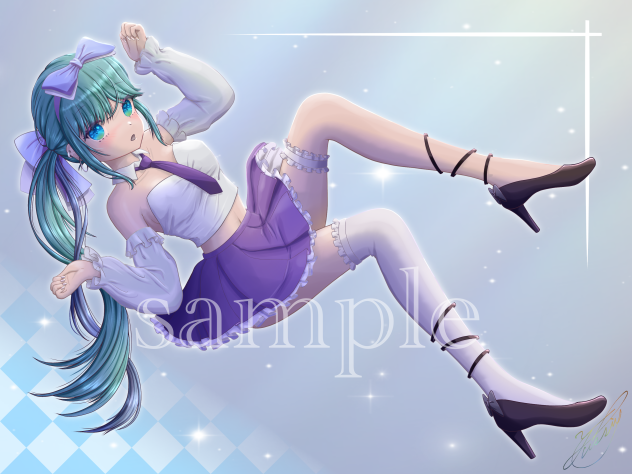 Floating Girl - ibisPaint