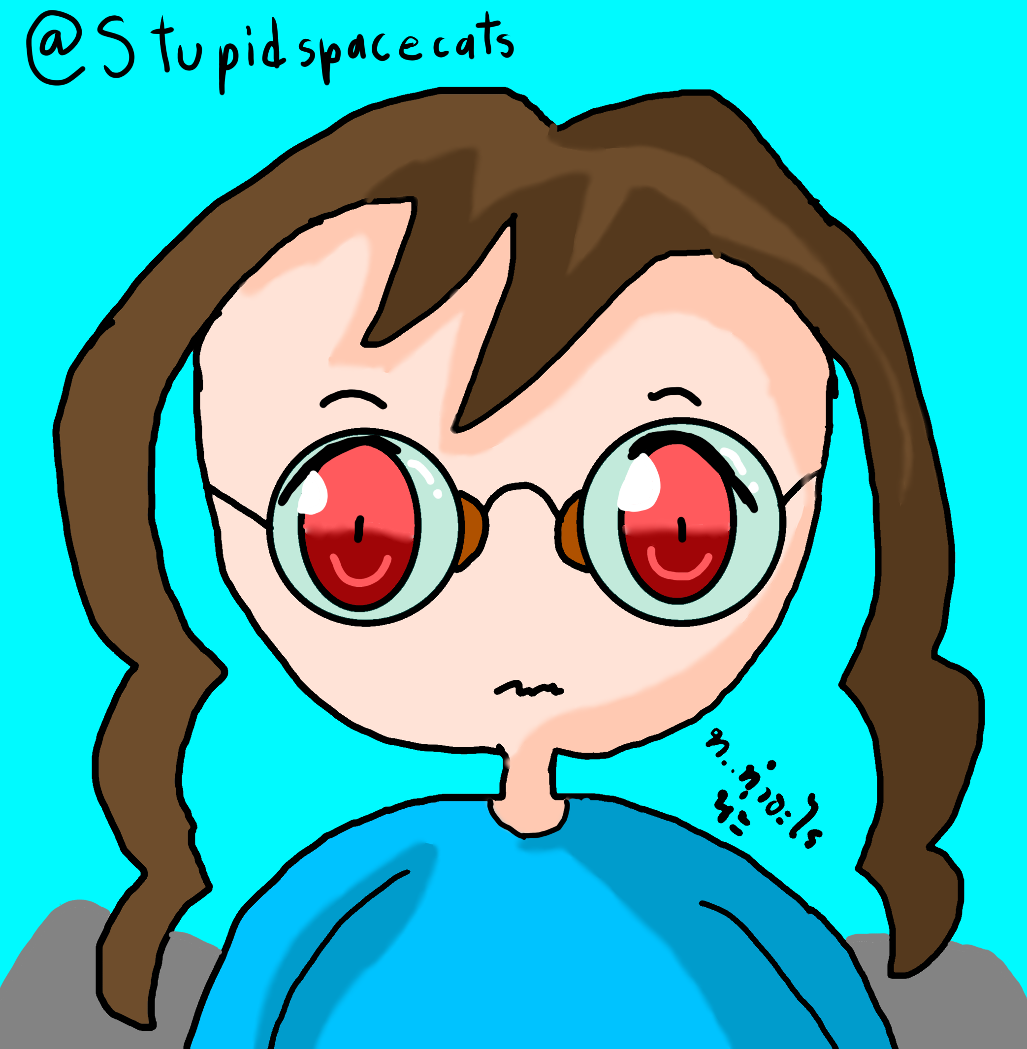glasses girl - ibisPaint