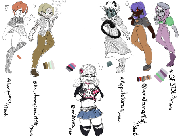 All ocs from 3-9 - ibisPaint