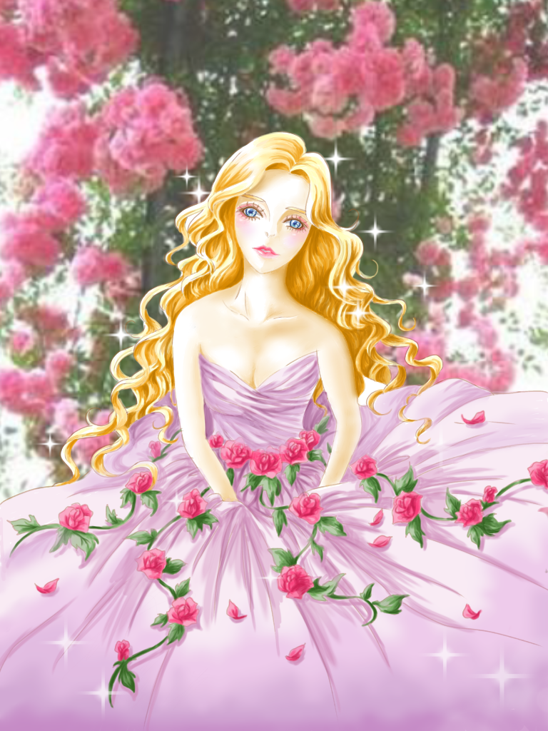 Fairy in the roses - ibisPaint