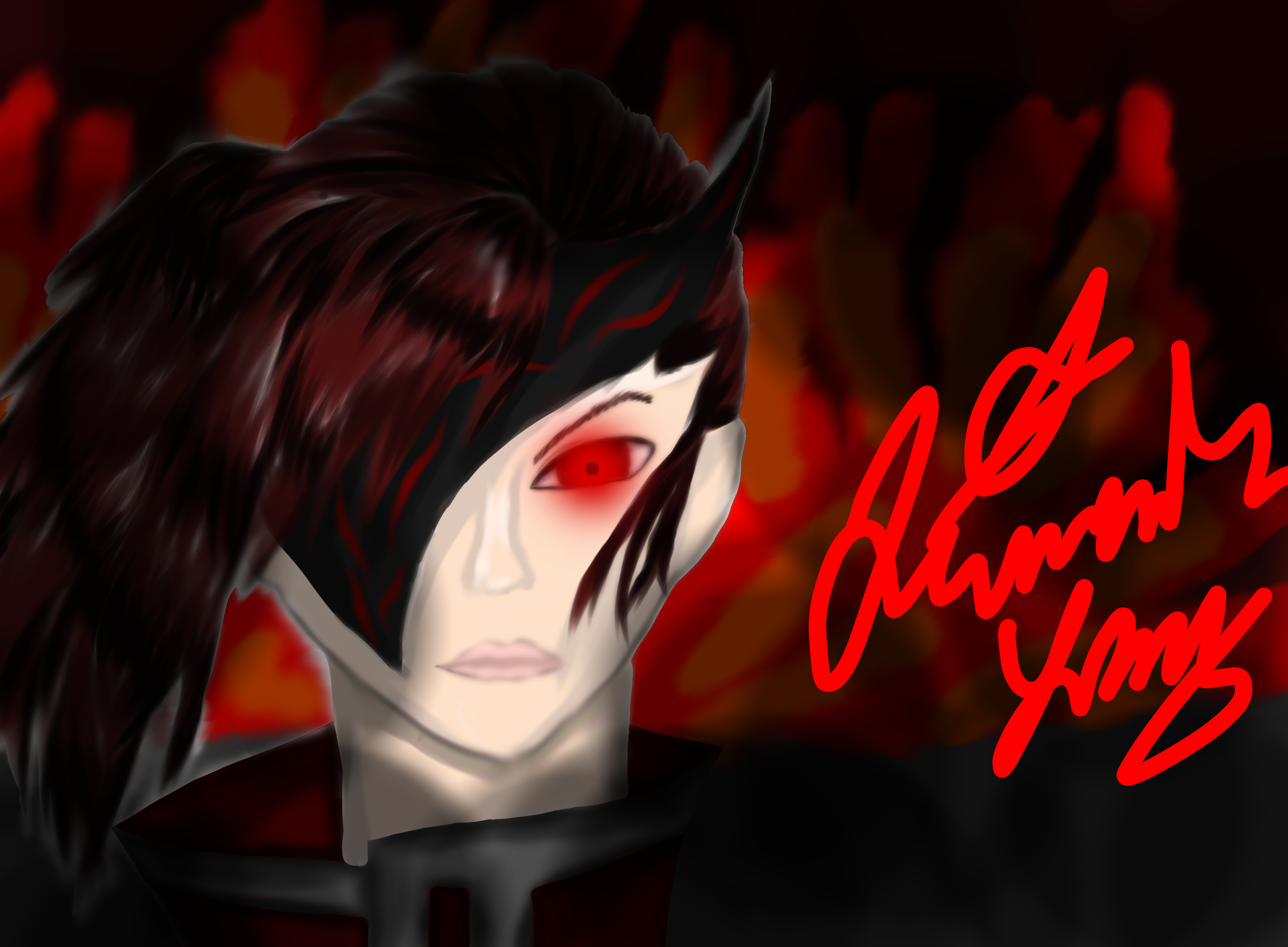 Darkness into fire-Jenniferyang - ibisPaint