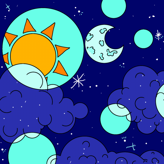 Sun Moon - ibisPaint