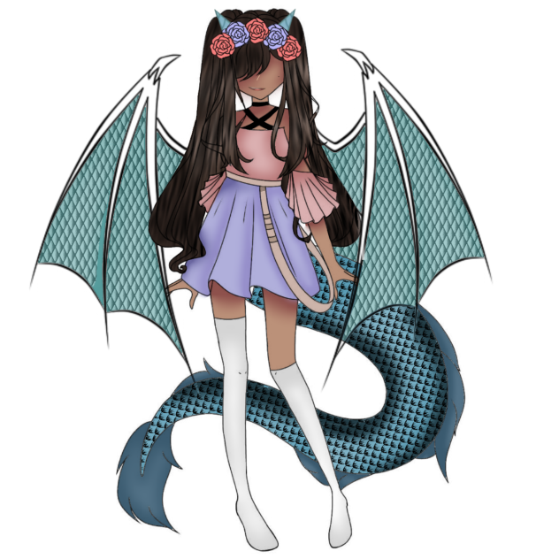 teal dragon - ibisPaint