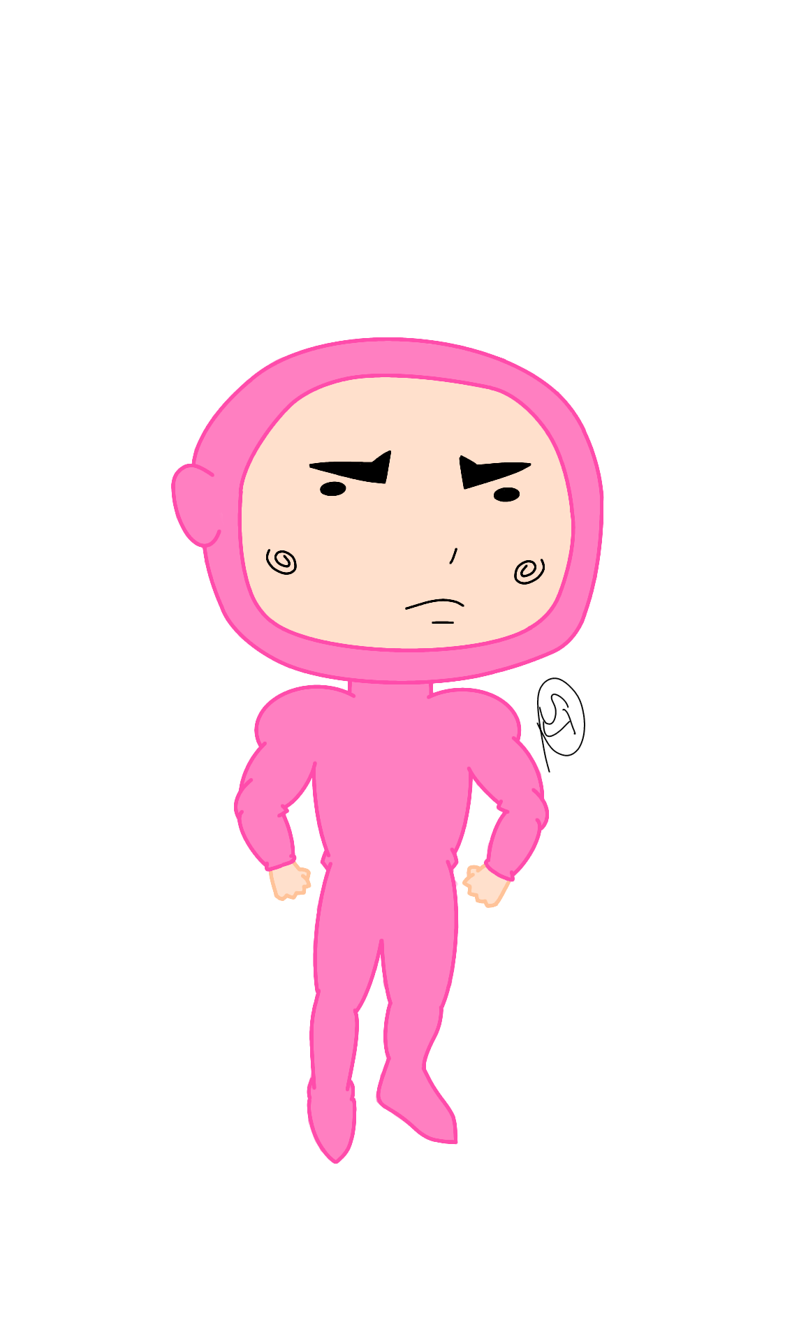 pink guy senpai(not shaded) - ibisPaint