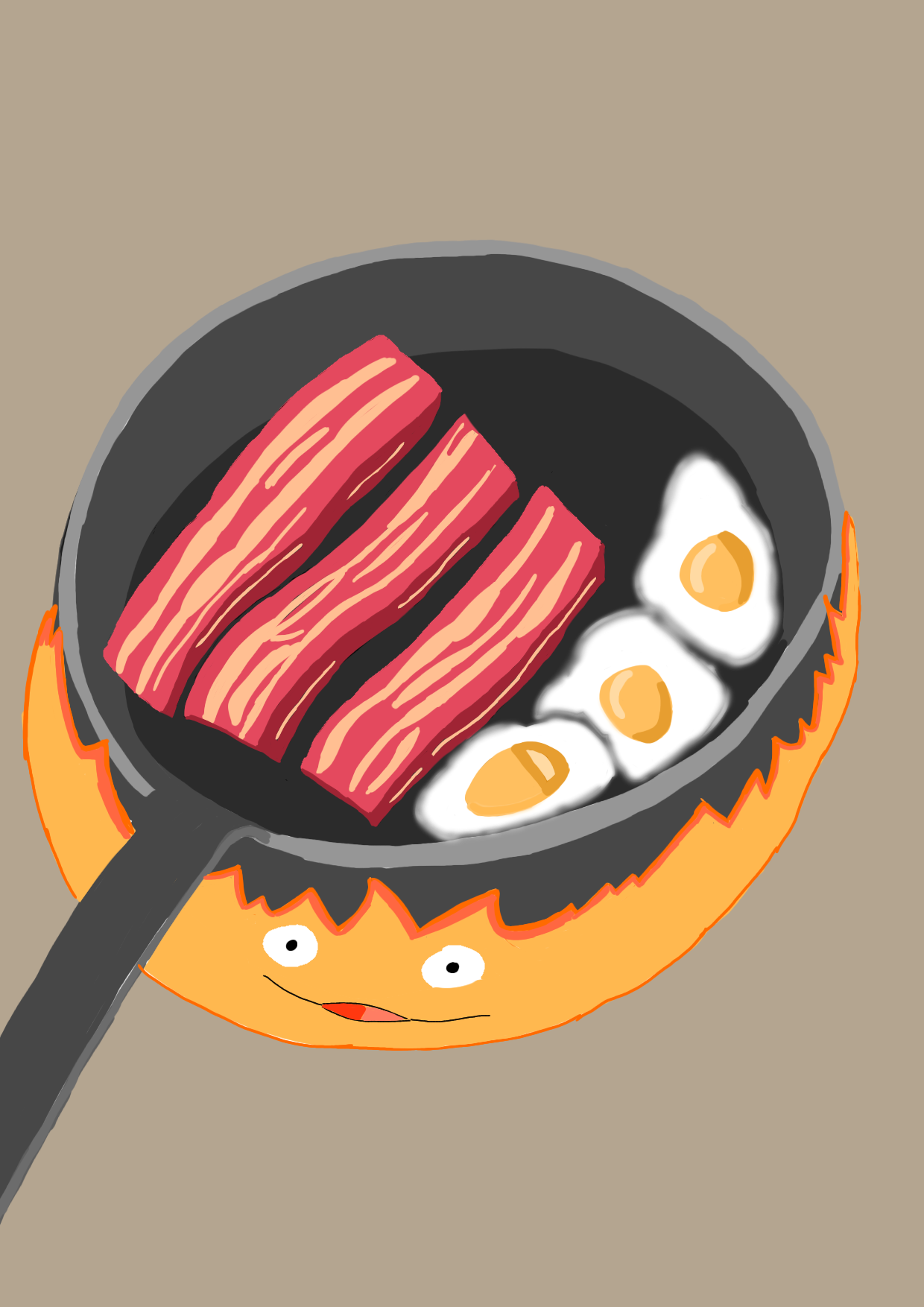 Calicifer from Howl's moving castle - ibisPaint