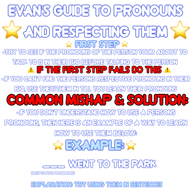 Evans guide to pronouns! - ibisPaint