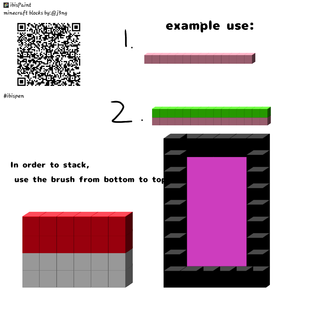 minecraft brush - ibisPaint