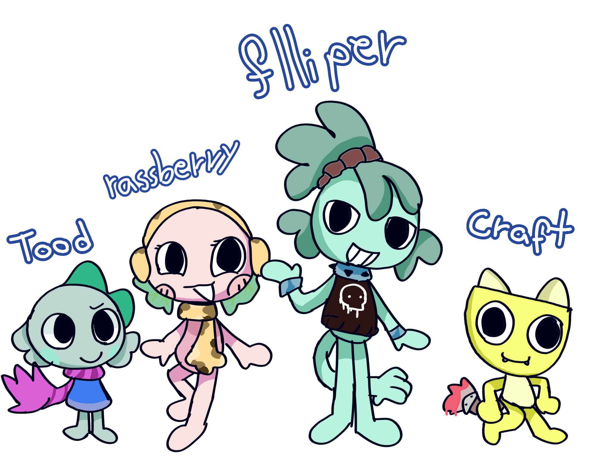 me and my siblings oc - ibisPaint