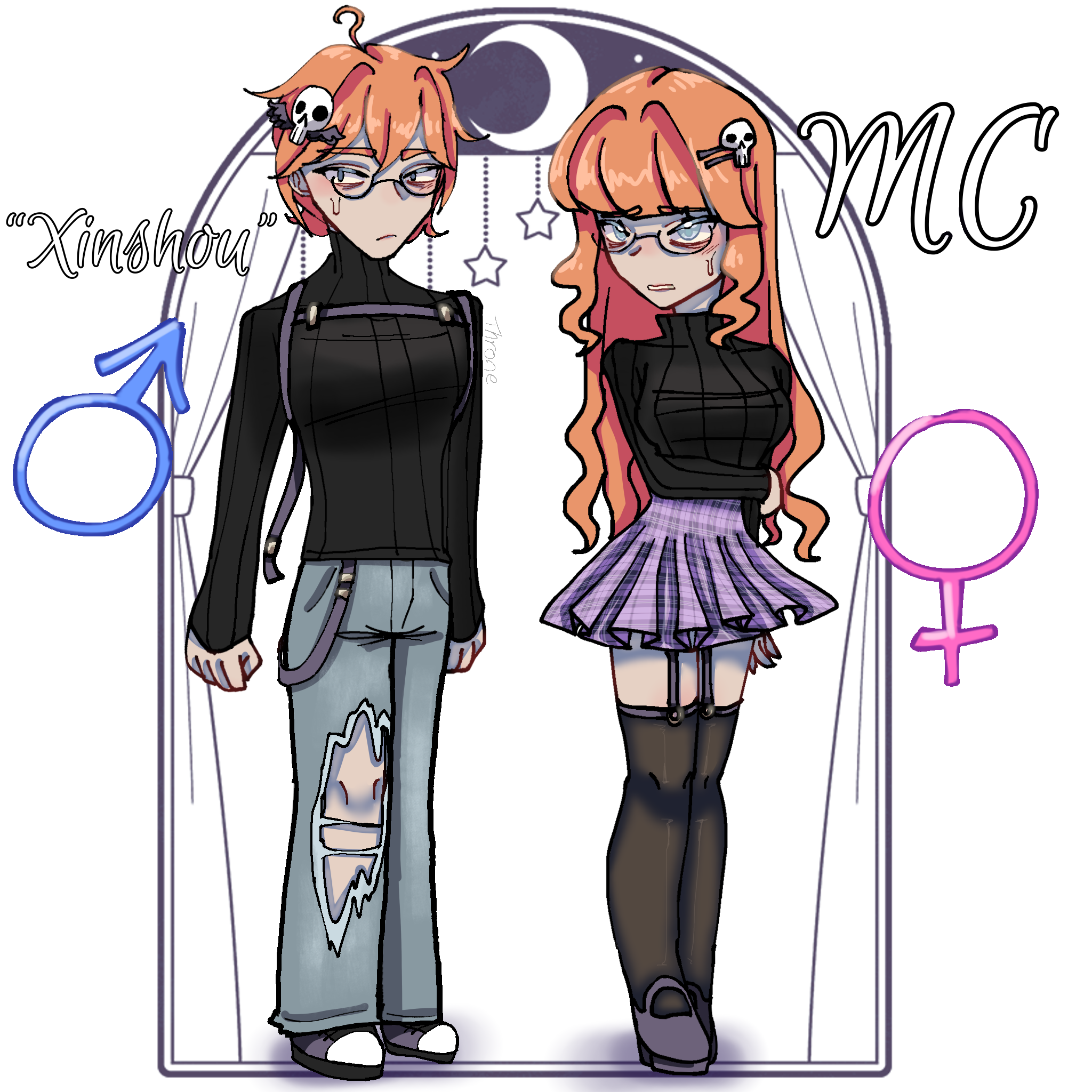 Male and female MC for smth - ibisPaint
