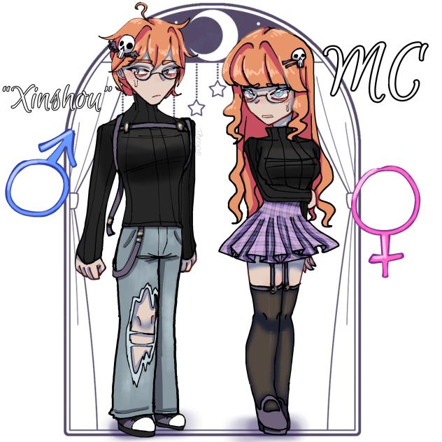 Male and female MC for smth - ibisPaint