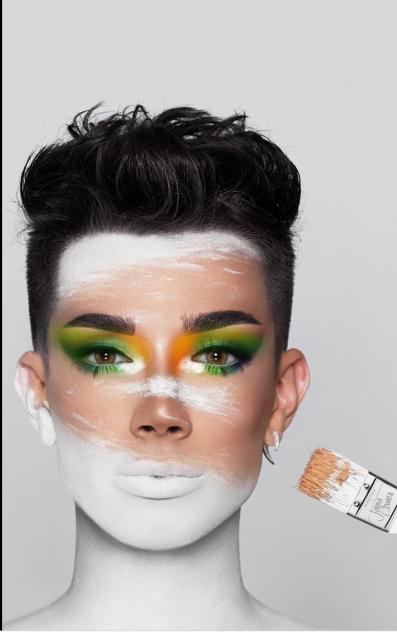 James Charles with green eyeshadow - ibisPaint