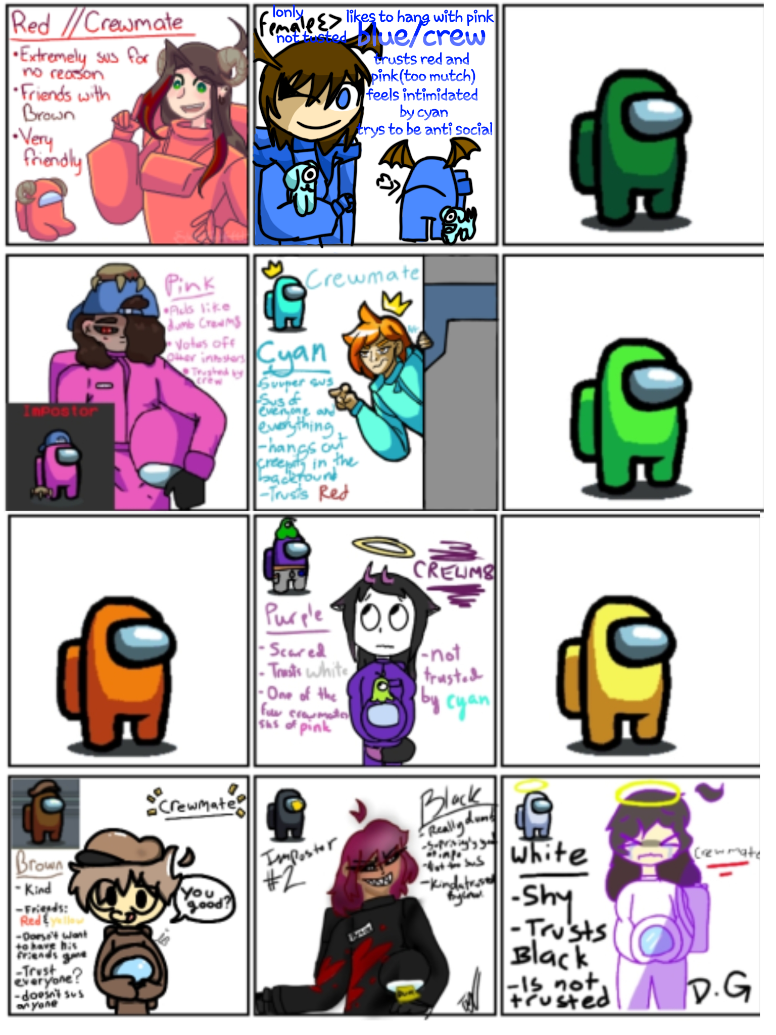 Among us collab - ibisPaint