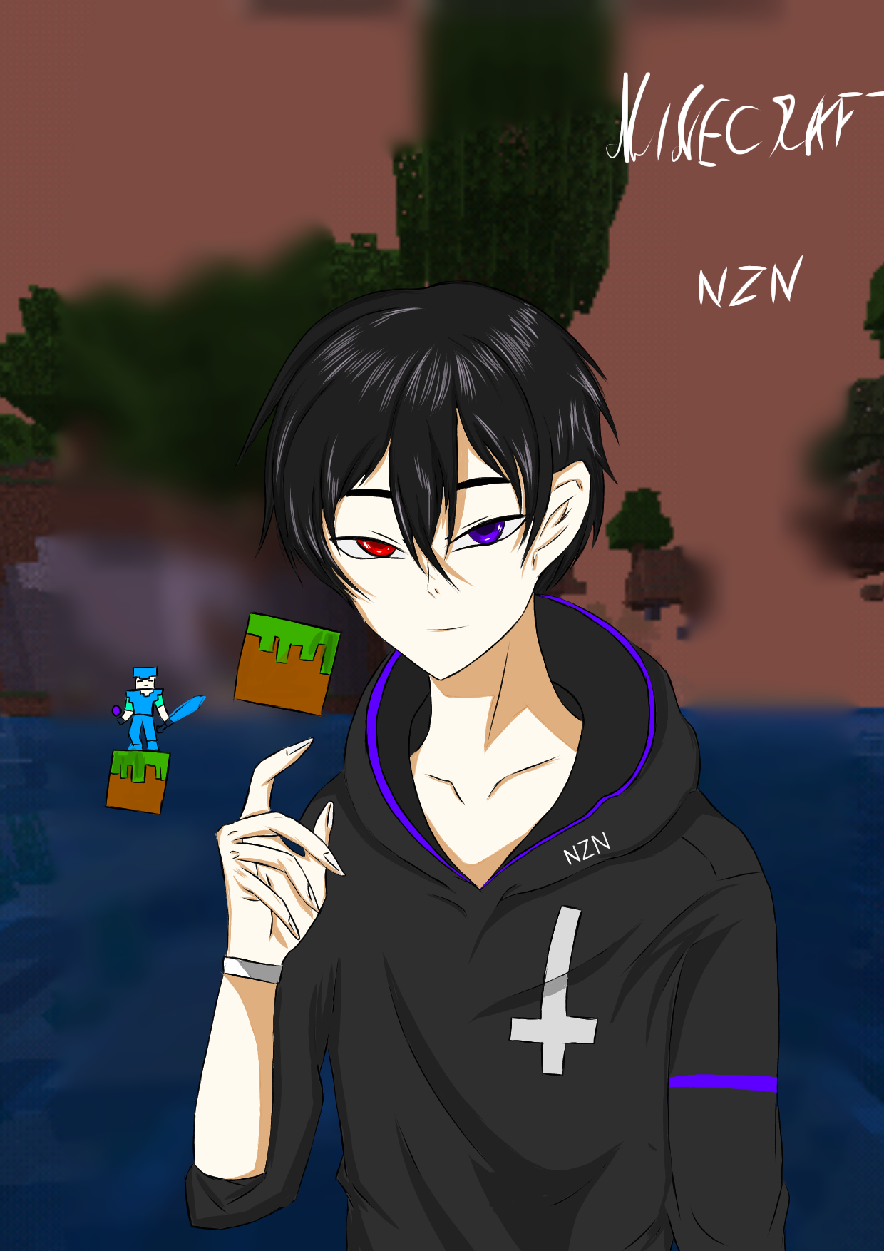 Minecraft Anime - ibisPaint