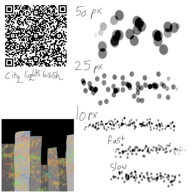 City lights brush - ibisPaint