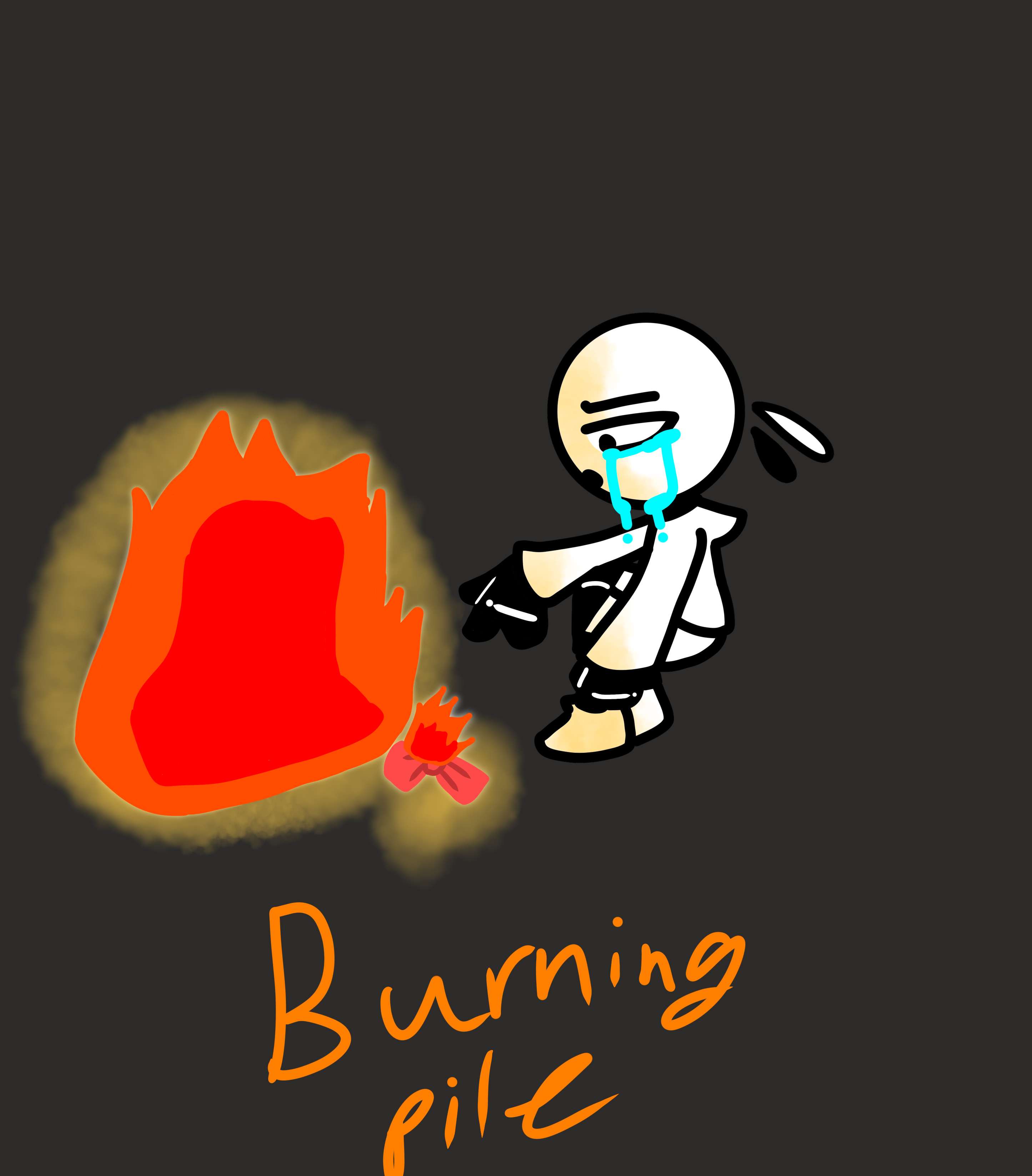 Burning pile - ibisPaint