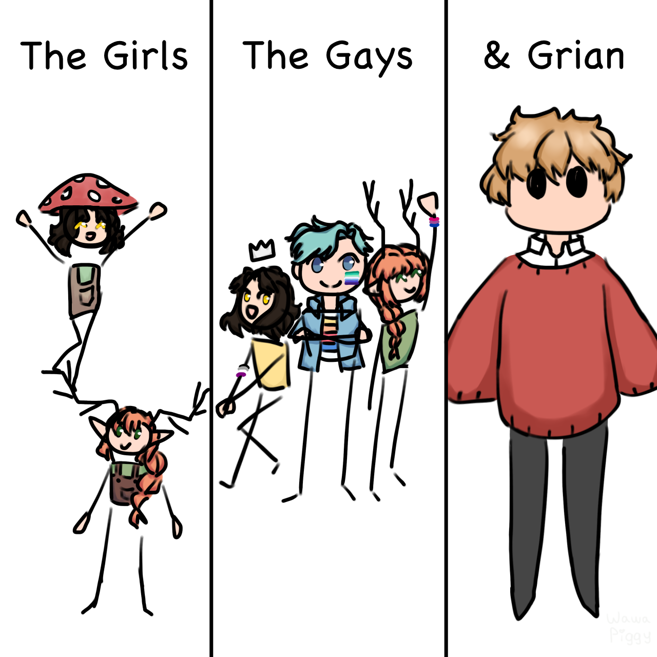 The Girls, The Gays, and Grian - ibisPaint