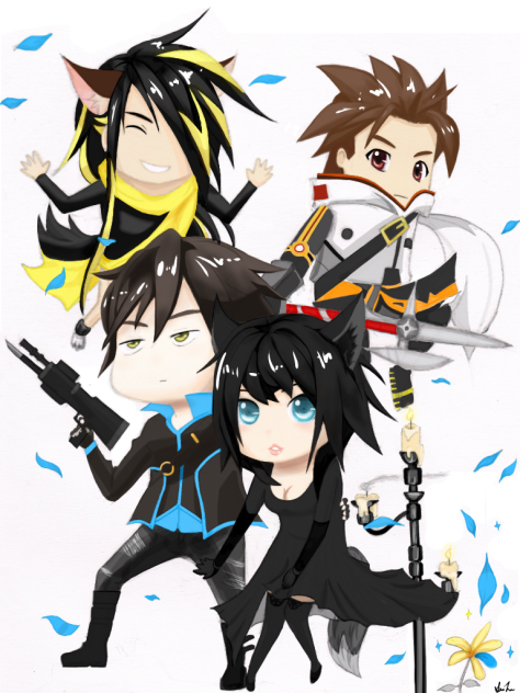 chibi group art - ibisPaint