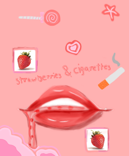 strawberries & cigarettes - ibisPaint