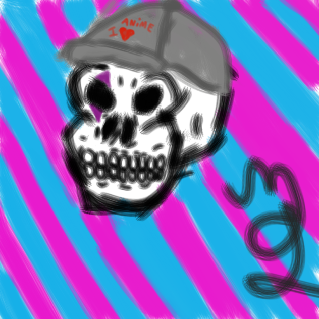 animu skullcap - ibisPaint