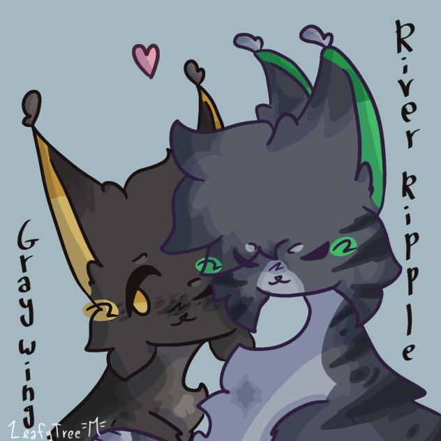 Gray Wing and River Ripple - ibisPaint