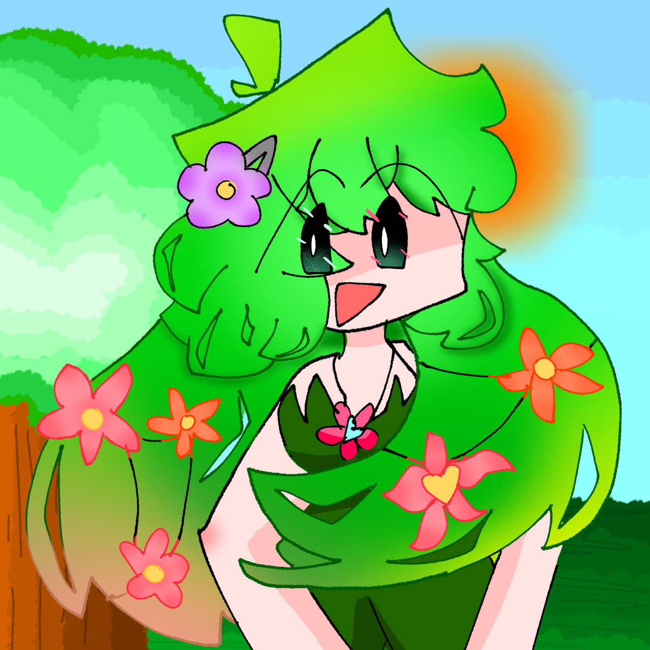 Forest girl🌲🌼 - ibisPaint