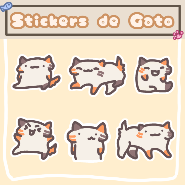 Stickers de Gato #2 - ibisPaint