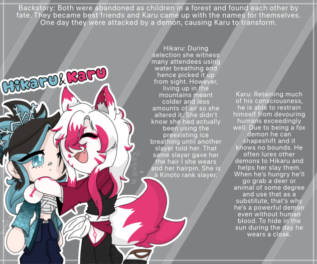 Demon Slayer OC Info Chart - ibisPaint