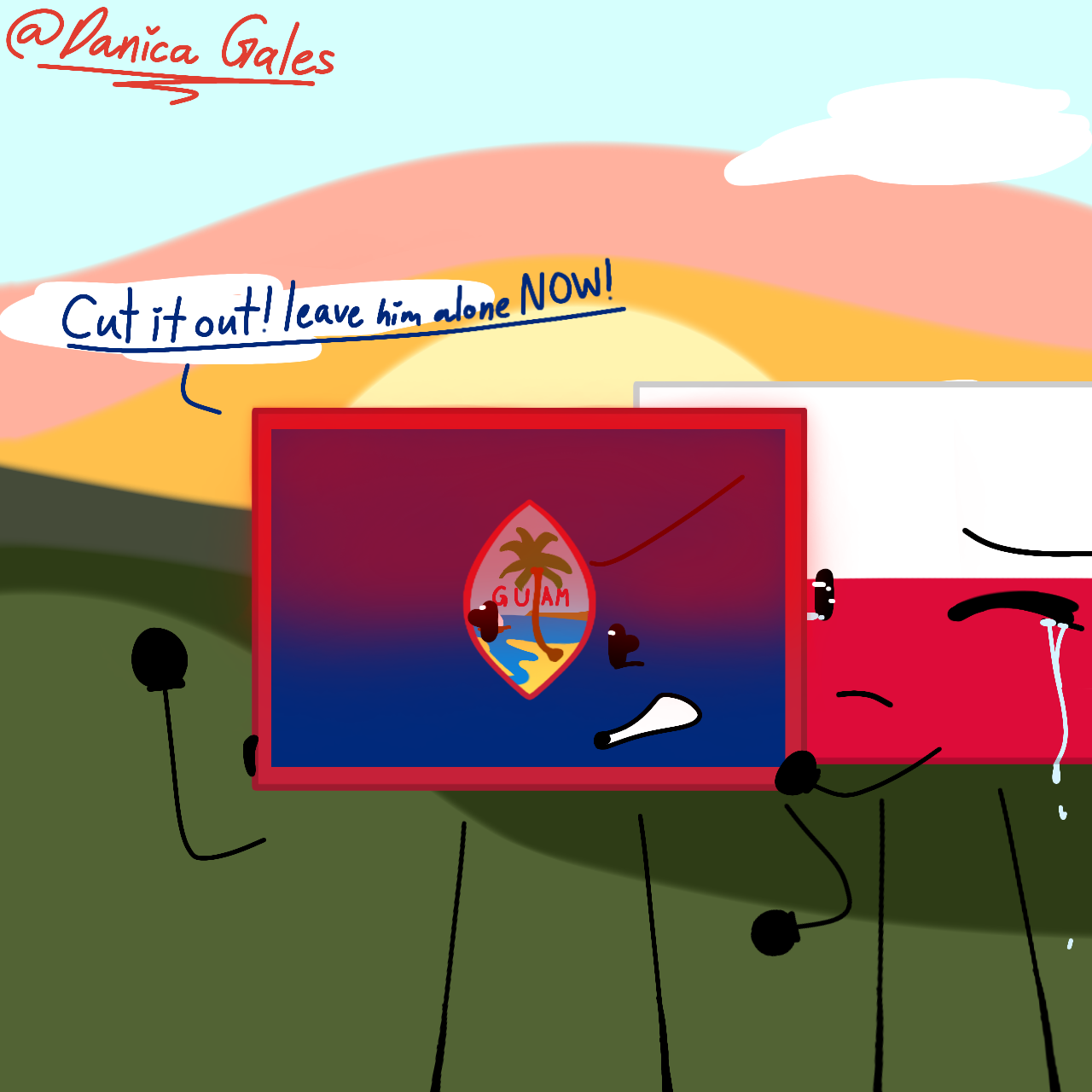 Guam defends Poland (ObjectFlags) - ibisPaint