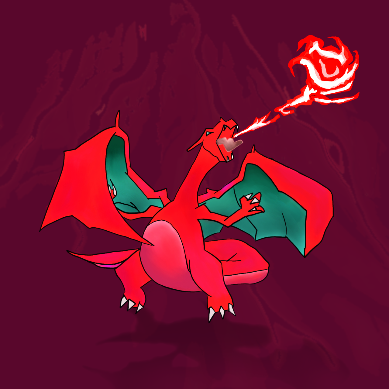 Fire-Breathing Dragon Charizard - ibisPaint
