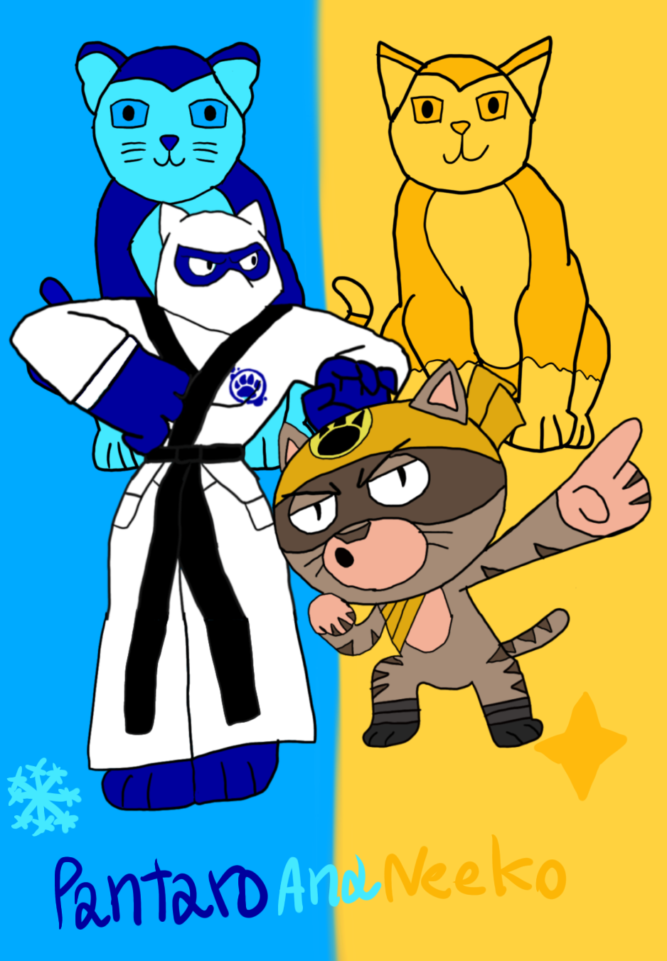 Pantaro And Neeko Panther Spirit Cat - ibisPaint