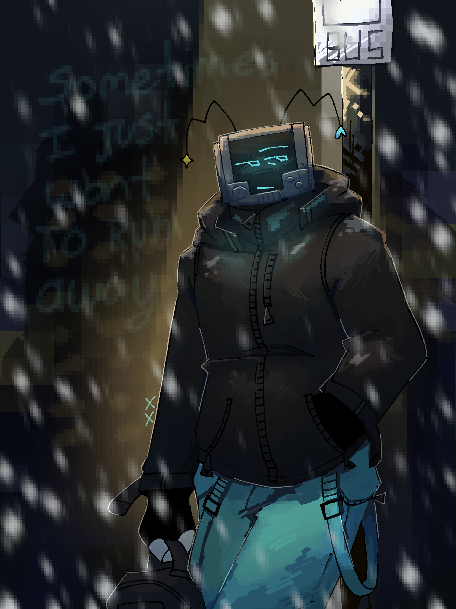 bus stop - ibisPaint