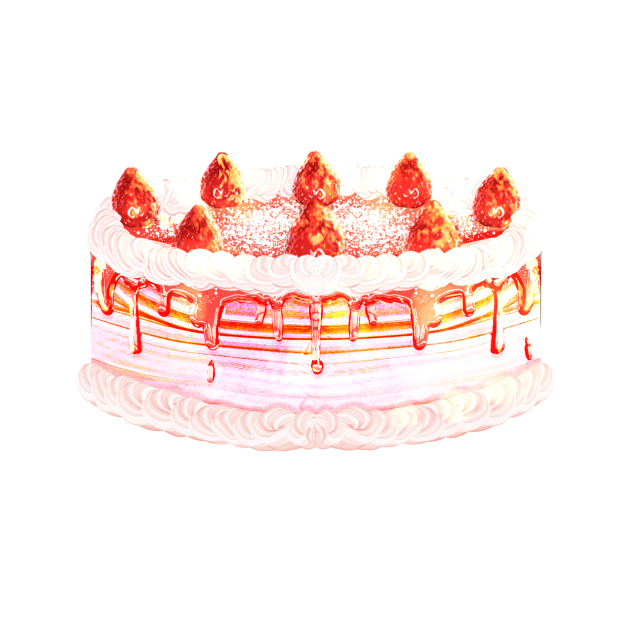 strawberry cake - ibisPaint